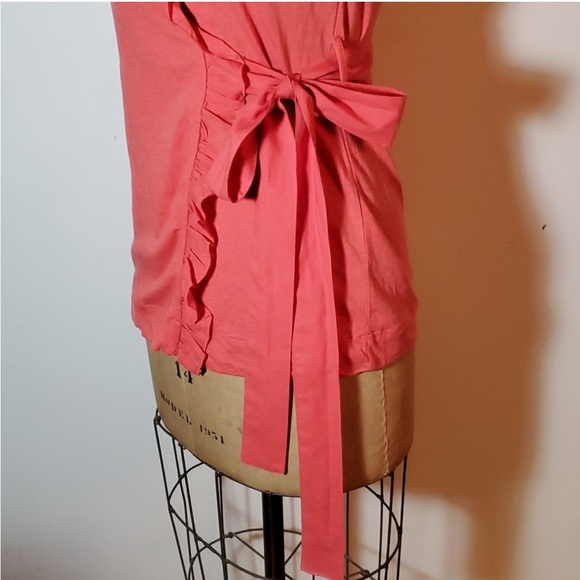 Mango | Tops | Nwt Coral Ruffle Wrap Top | Poshmark